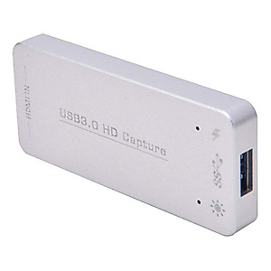 Pomya Video Audio Capture Card, USB 3.0 High Definition Video Audio Capture Card for OBS Live Streaming 1080P HDMI Compatible with Windows Linux Os X System,Plug-N-Play