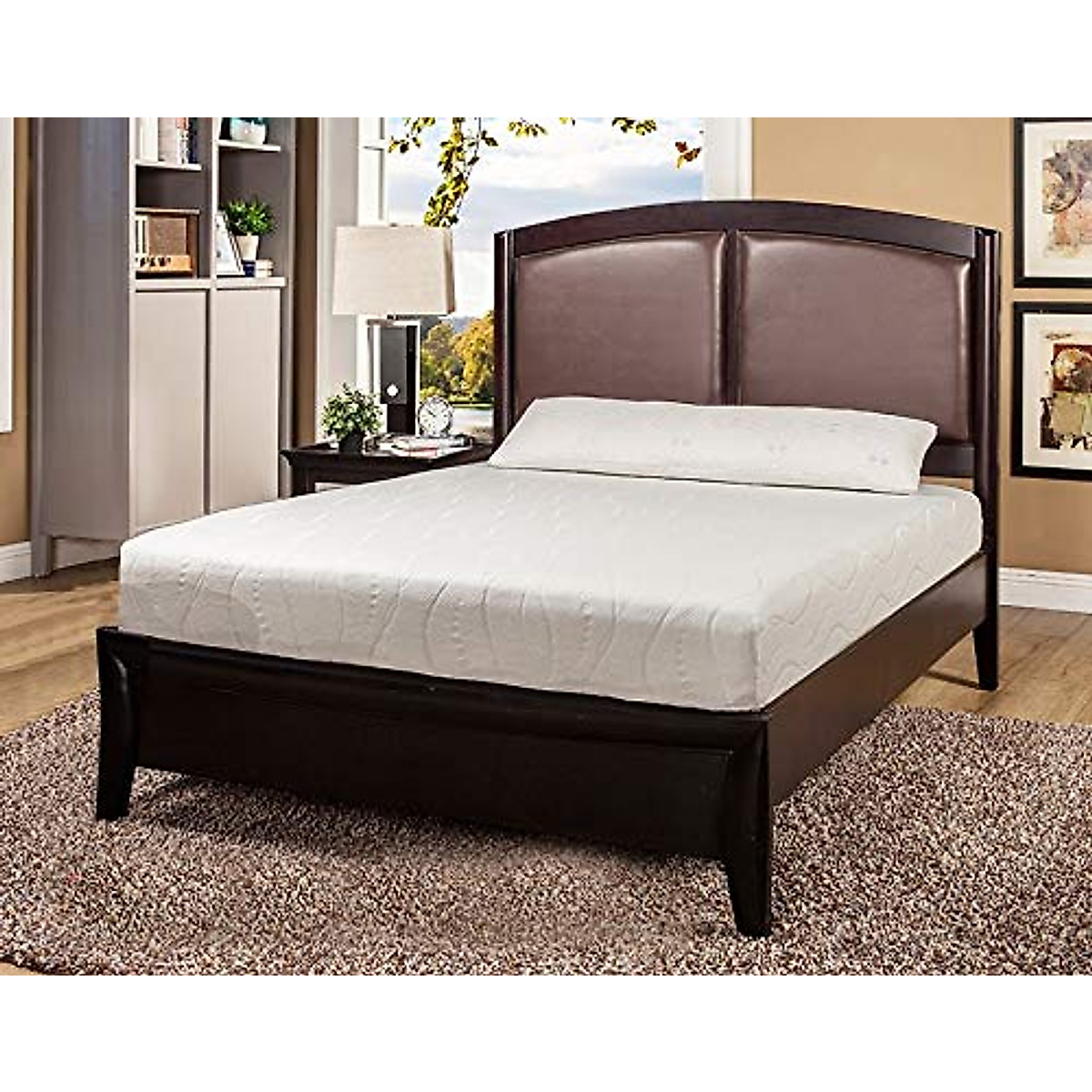 Irvine Home Collection 1500 Bed Mattress Conventional, King, White