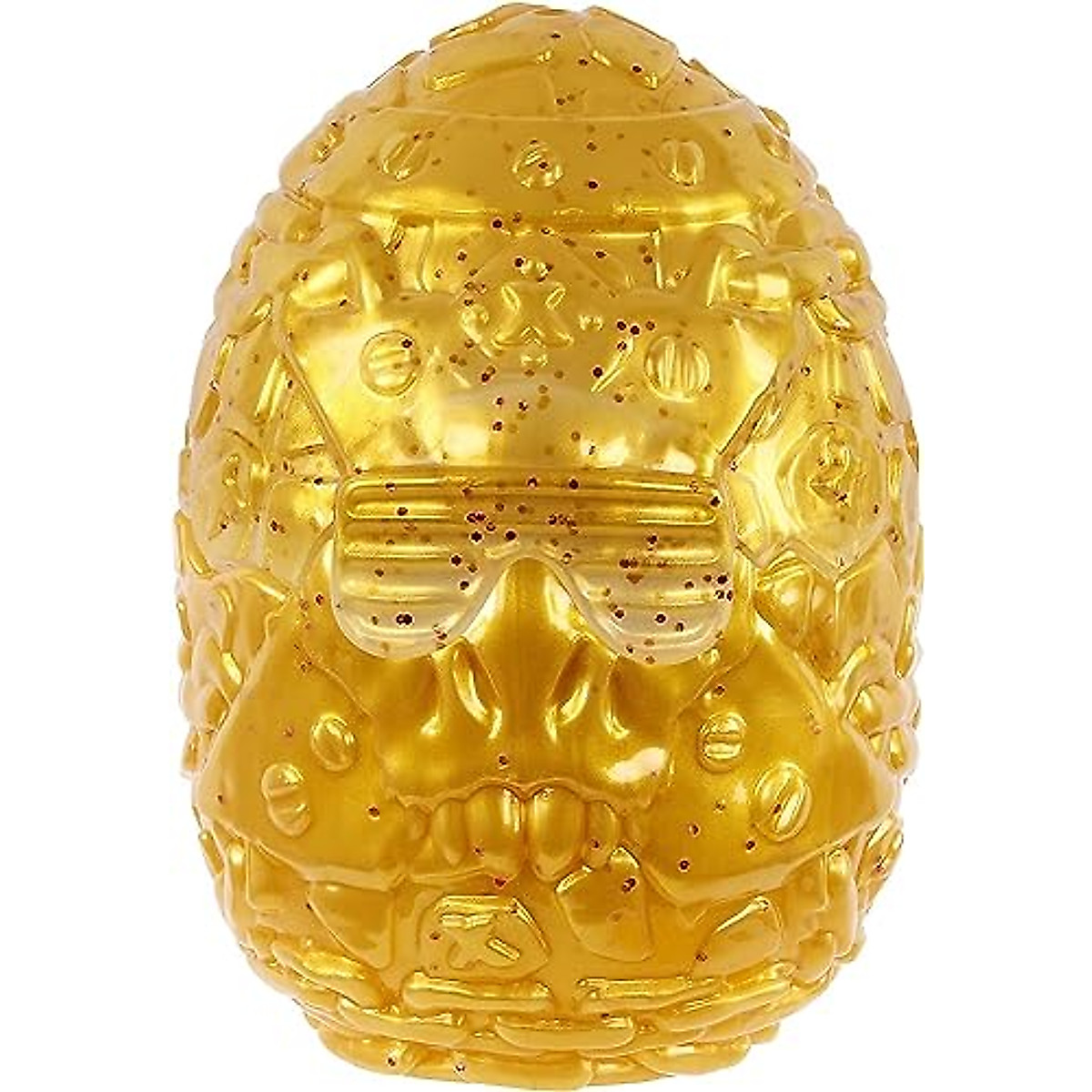 Treasure X Dino Gold Armored Egg. Break The Egg. Squeeze The Ooze Out. Smash The Fossil to Find The Treasure. Then Build The Dino and Display. Styles May Vary
