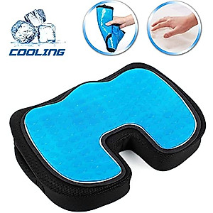 NNAA Ergonomic Chair Pad Office Cushion U-Shape Seat Cushion Travel Breathable Seat Cushion Orthopedic Memory Foam U Seat Massage Chair Cushion