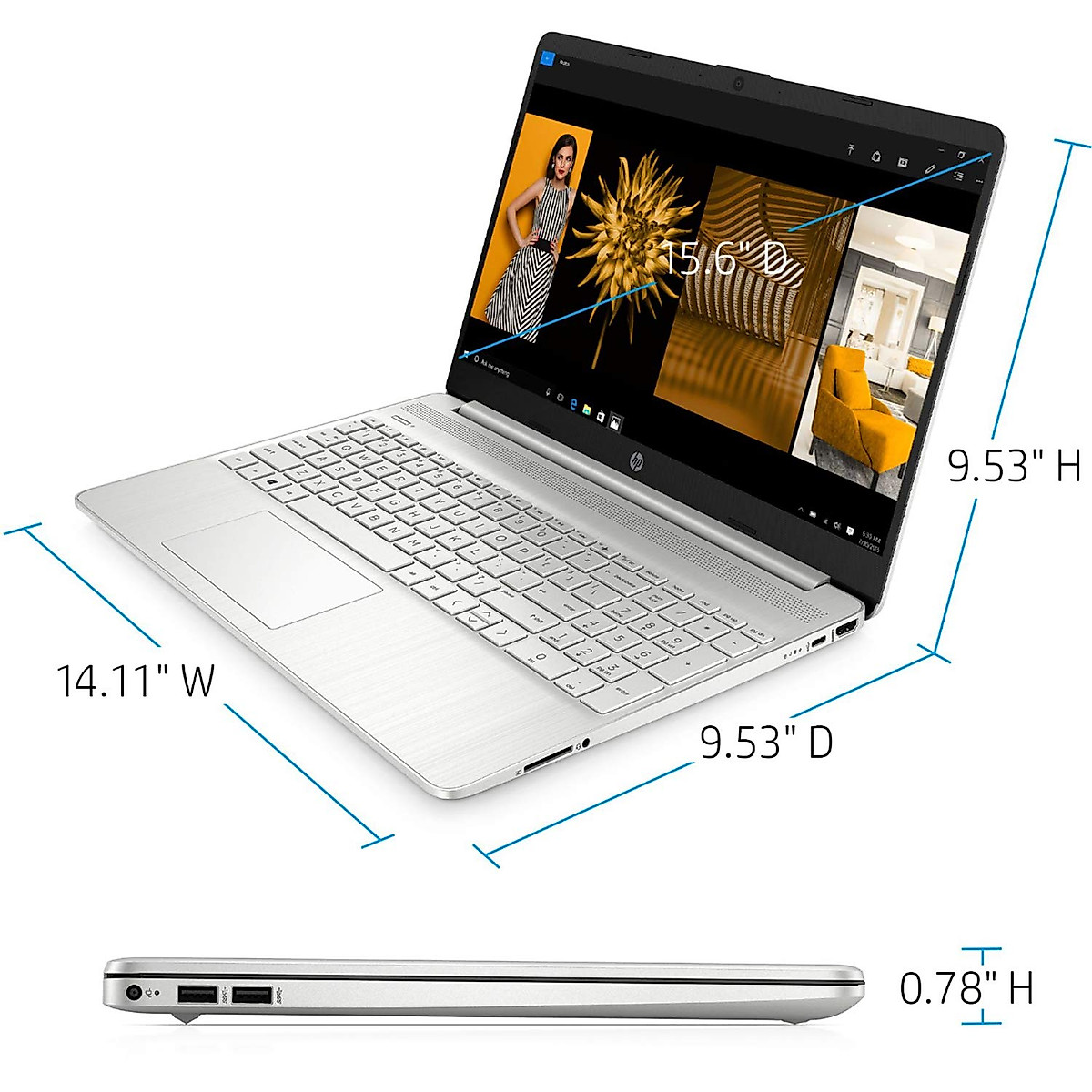 2021 HP Newest Pavilion Laptop, 15.6inch HD Display, AMD Athlon Gold 3150U (Up 3.3GHz), 16GB RAM, 2TB SSD, Webcam, Bluetooth, HDMI, Compact Design, Long Battery Life, Windows 10, Natural Silver