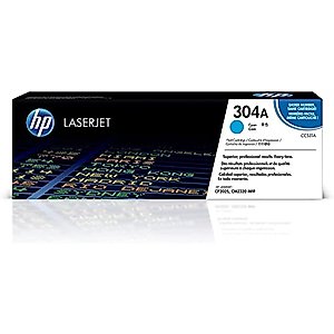 Original HP 304A Cyan Toner Cartridge | Works with HP Color LaserJet CM2320 MFP, HP Color LaserJet CP2025 Series | CC531A