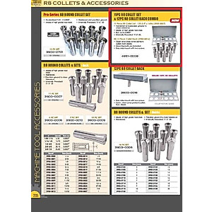 HHIP 4951-0008 11 Piece R8 Collet Set and 12 Piece Collet Rack