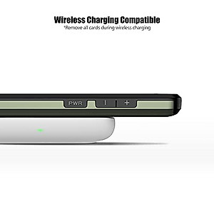 Nvollnoe for Samsung S20 FE Case with Card Holder Dual Layer Heavy Duty Protective Galaxy S20 FE Case Hidden Card Slot Slim Wallet Case for Samsung S20 FE 5G 6.5''(Green)