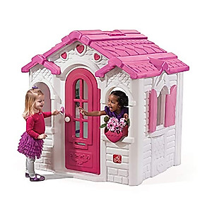 Step2 Sweetheart Kids Playhouse, Indoor/Outdoor Playset, Interactive Play with Sounds, Made of Durable Plastic, For Toddlers 1.5+ Years Old