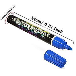 Desire Deluxe Acrylic Paint Pens for Rock Painting, Stone, Ceramic, Glass, Wood, Canvas – Set of 12 Non Toxic Water Based Markers - Great Artists Painting Supplies