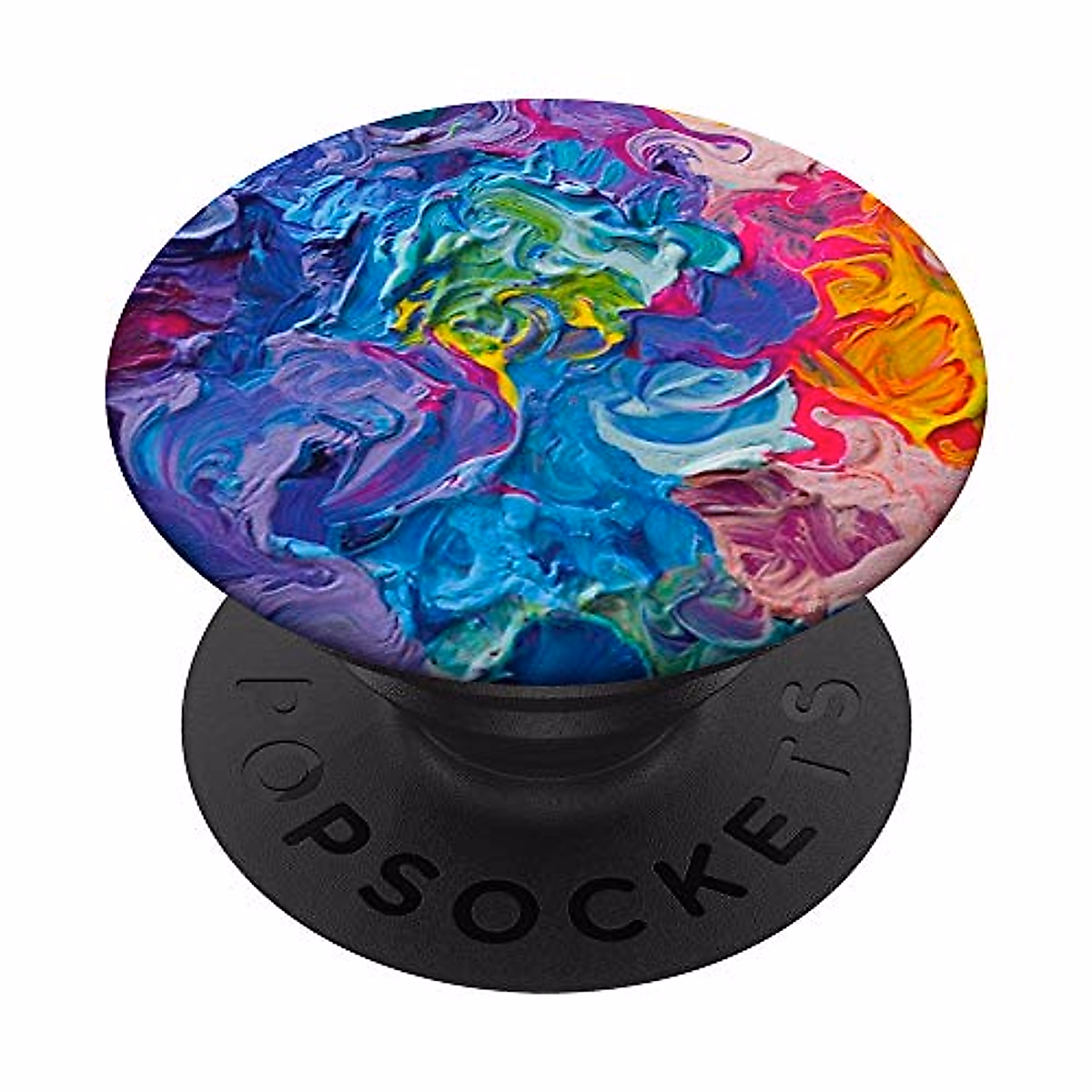 Artist Palette Paint Abstract Bright Colors Design PopSockets Swappable PopGrip