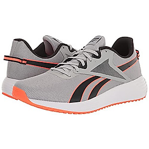 Reebok Men's Lite Plus 3.0 Running Shoe, Pure Grey/Black/Orange Flare, 9