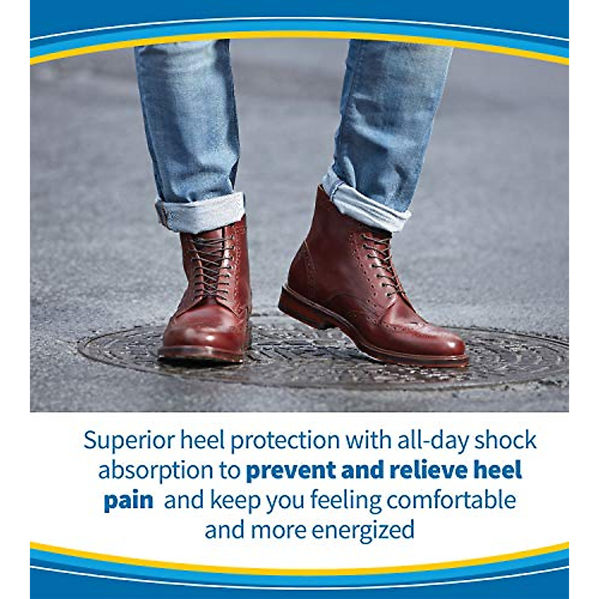 Dr. Scholl's Massaging Gel HEEL CUPS (One Size)// Absorb Shock All Day & Relieve Heel Pain