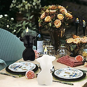 2 PCS Large Body Shaped Candles, Torso Soy Wax Body Candle, Vanilla Scented Aesthetic Candle Home Decoration for Mother's Day Bedroom Bathroom Aesthetic Decoration