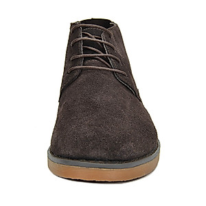 Bruno Marc Men's Chukka Dark Brown Suede Leather Chukka Desert Oxford Ankle Boots Size 11 M US