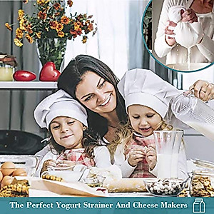 Nut Milk Bag Reusable 3 Pack 12" x 10" Cheesecloth Bags for Straining Almond/Soy Milk Greek Yogurt Strainer Milk Nut Bag for Cold Brew Coffee Tea Beer Juice Fine Nylon Mesh Cheese Cloth