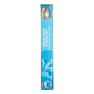 JAKKS Pacific Blue's Clues & You! Junior Table & Chair Set – Folding Childrens Table & Chair Set – Includes 1 Kid Chair with Non-Skid Rubber Feet & Padded Seat – Sturdy Metal Construction