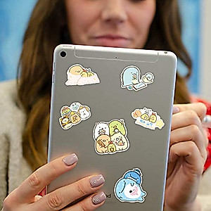 100pcs Cartoon Sticker Cute Cartoon Stickers Vinyl Waterproof Stickers for Kids Teens Adults Laptop Water Bottles Skateboard Birthday Party Supplies