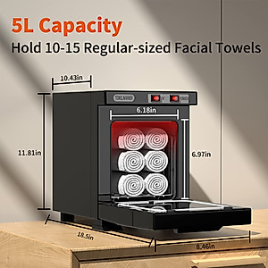 Asiakarn Towel Warmer, Hot Towel Warmers Spa, 5L Mini Towel Warmer, Small Towel Warmer for Facials.