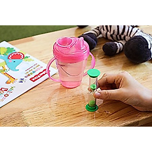 Shindel 12PCS Sand Timers, 2 Minutes Sand Clock Timer Plastic Hourglass Timer for Classroom, Brushing Children's Teeth