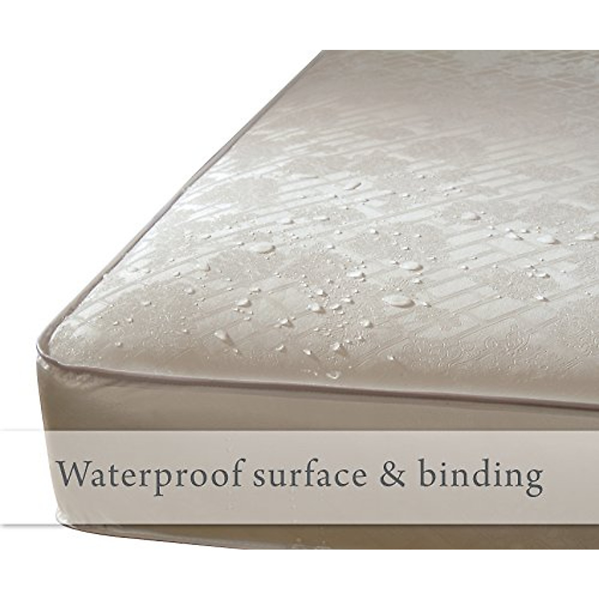 Kolcraft Fresh Start Premium Hypoallergenic Foam Crib Mattress & Toddler Bed Mattress, Non-Toxic Sustainable Waterproof Baby Crib Mattress, GREENGUARD GOLD Air Quality Certified, Made in USA, 52"x28"