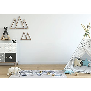 Lucky Love Mountain Decor & Woodland Decor for the Baby Boy or Baby Girl Boho Nursery and Kids Playroom Wall Decor| Lightweight, Easy To Hang and Made of Rattan