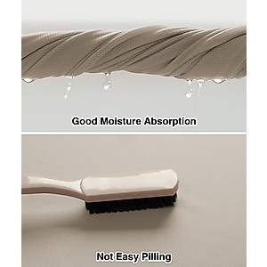 GEEK LIGHTING Mens Short Sleeve Polo Shirts Casual Collared T-Shirt for Golf Tennis Light Khaki XL