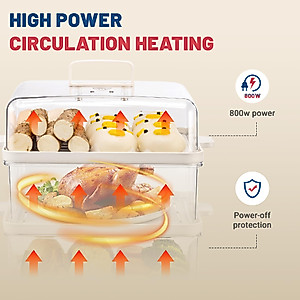 SUSTEAS Food Steamer for Cooking - 13QT Vegetable Steamer with 24H Booking & 60Min Timer, Electric Steamer with Digital Display and 3 Tier Stackable Trays, Auto Shut-Off & Boil Dry Protection