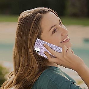 Amnirk iPhone 13 Wallet Case, PU Leather Flip Folio Case [Hand Strap] [3-Slots] Card Holders Pocket for iPhone 13 (Light Purple)