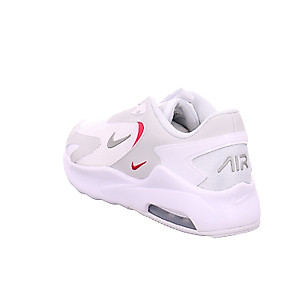 Nike Women's Air Max Bolt Running Shoes, White/MTLC Platinum-Siren Red, 8.5 M US