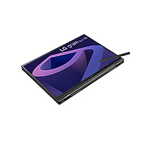 LG Gram 16 inch 2-in-1 Ultralight Laptop (2023 New) | 12-Core Intel i7-1260P Processor | 2560x1600 IPS Touchscreen | Backlit Key | Fingerprint | WiFi6E | 16GB RAM 1TB SSD | Stylus Pen | Win11 Pro