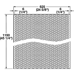 Häfele Hafele Cabinet Protector Mat, Flexible Rubber, Cut-to-Size, Grey, L 45 14 x W 24 58