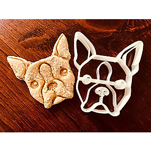 Boston Terrier Cookie Cutter and Dog Treat Cutter - Face - 3 inch