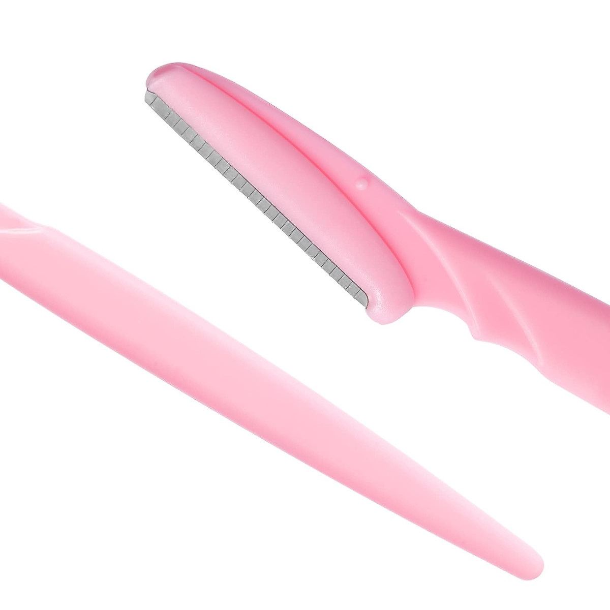 Glamlily 60-Pack Eyebrow Facial Razor for Women, Multipurpose Dermaplane Hair Remover Trimmer Tool, Colorful Shaving Tool Bulk Set, Disposable Self-Care (3 Colors, 6x1.4 In)