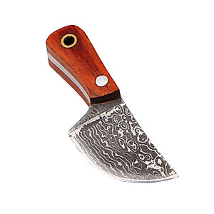 JIUMX Mini EDC Knife Handmade Men Novelty Pocket Outdoor Knives, Perfect for Christmas Collections Portable, Tiny Keychain