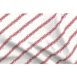 Spoonflower Fabric - Baseball, Stitch, Sport, Ball, Kids, Classic, American, Summer, Game, Printed on Petal Signature Cotton Fabric by The Yard - Sewing Quilting Apparel Crafts Decor
