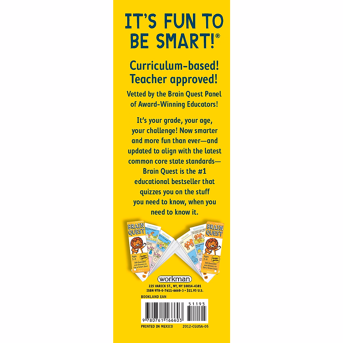 Brain Quest Kindergarten Q&A Cards, Revised 4th Edition: 300 Questions and Answers to Get a Smart Start (Brain Quest Decks)