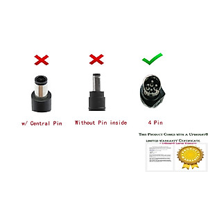 UpBright 4-Pin 12V 6.5A AC/DC Adapter Compatible with StarTech SVA12DN4NEUA SATDOCK4U3E SATDOCK4U3RE SDOCK4U33 S3540BU33E SAT35401U 4 Bay eSATA USB 3.0 SATA HD Dock Hard Disk Drive HDD Power Supply