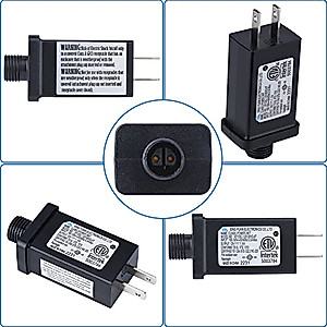 Replacement Yard Inflatable Adapter 12V 1A Power Supply Adaptor for Outdoor Inflatable Decoration,Suitable for lawn, courtyard, garden, Christmas,Thanksgiving, Halloween inflatable decoration (1 Pack)