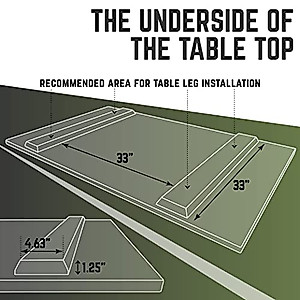 Restore by Pipe DÉCOR Solid Wood Desk or Dining Table Top, Reclaimed Ponderosa Pine in Boulder Black, 60 in. x 36 in. x 1.25 in