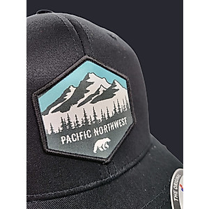 Pacific Northwest Flexfit HAT (Black, S/M)