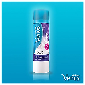 Venus Gillette with Olay UltraMoisture Women’s Shave Gel, Violet Swirl, 36 Oz, 6 Count