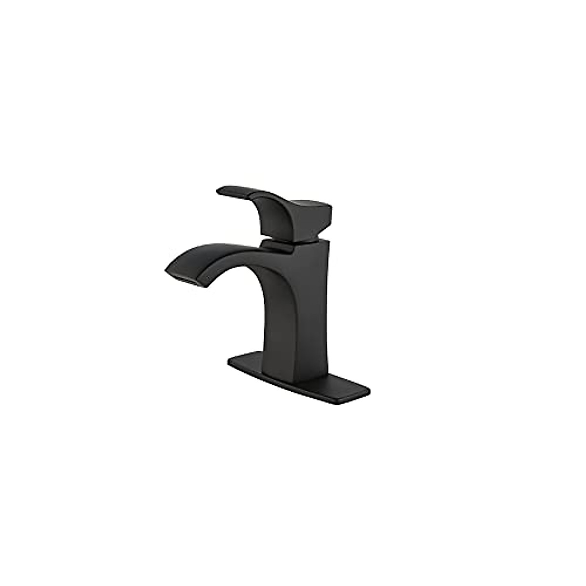 Pfister Venturi Bathroom Sink Faucet, Single Handle, Single Hole or 3-Hole, Matte Black Finish, LF042VNBB