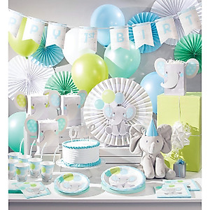 Creative Converting Enchanting Elephants Boy Mylar Balloon, 1 ct, Multi-color, 35" x 21"