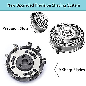 SH50 Replacement Heads Fit for Philips Norelco Series 5000 Electric Shaver, Razor Blades Phillips (S5xxx), AquaTouch PowerTouch (PT8xx, PT7xx), 3.0 Count