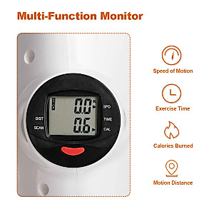 Gymax Elliptical Trainer, Step Machine Adjustable Compact Aerobic Fitness Exercise Equipment Portable Mini Stepper Machine, Suitable for Home Office Exercise