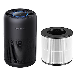 Air Purifiers Plus One More HEPA Filter for Better Sleep, Filters Smoke, Pet Dander, Odor, Dust, Sleep Mode, Speed Control, Portable - AC300