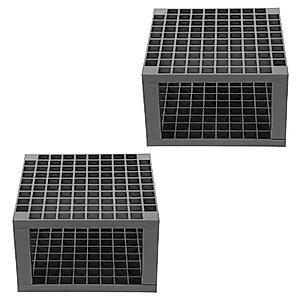 EXCEART Watercolor Brush Pens Set 2PCS Plastic Paint Brush Holder 96 Hole Art Plastic Pencil& Brush Holder Desk Stand Organizer Holding Rack Multi- Bin Art Brush Organizer Desktop Stand