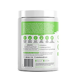SkinnyFit Mango Splash Skinny Greens, Green Juice Superfood Powder, Natural Energy & Focus, Reduce Bloating, Helps Reduce Inflammation, Spirulina, Chlorella, 30 Servings