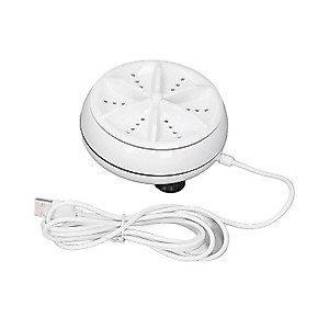 Germerse Portable Turbine Washing Machine, USB Power Supply Portable Washing Machine Laundry Machine Low Wear for Travel