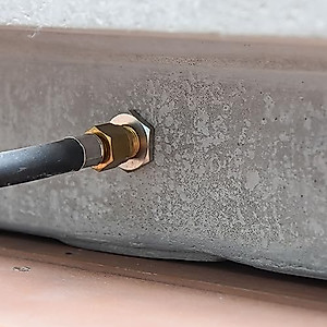 Hampton Concrete Fire Pit 56" x 32" Outdoor Patio Firepit Includes Lava Rocks Modern Fire Pits & Outdoor Fireplaces for Garden, Deck, Indoor & Outdoor Heating