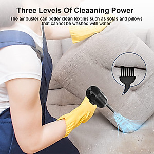 Compressed air Duster - Keyboard Cleaner 90000RPM no Canned Electric Air Blower for Office Rechargeable Cordless Home Cleaner for Computer no Canned (N-02)