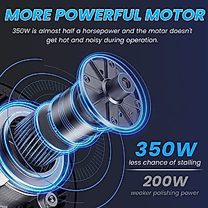 BAOSHISHAN Bench Buffer Jewelry Polisher, with 3 Types Polishing Wheels, Variable Speed Benchtop Polishing Buffing Machine for Jewelry, Wood, Metal, Lathe, Jade (With Wheels 110V)