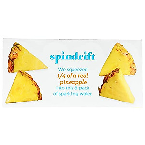 SPINDRIFT Pineapple Sparkling Water, 12 FZ